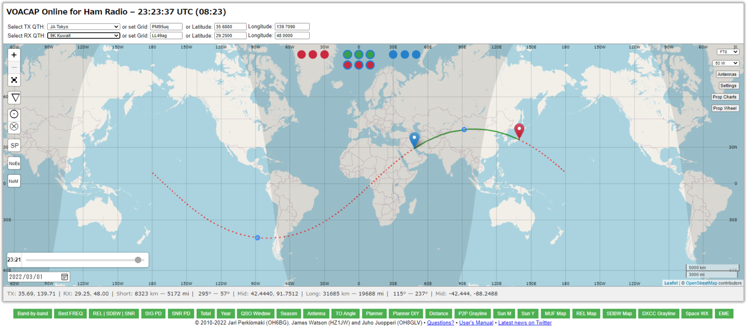 [533] 電波伝搬シミュレータ（VOACAP Online） - Passport for Amateur Radio World